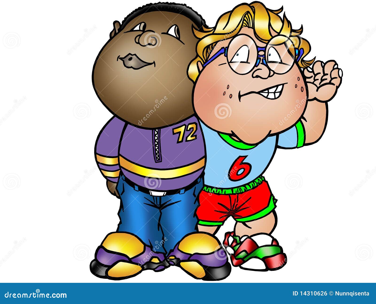 Best buddies stock illustration. Illustration of friends - 14310626