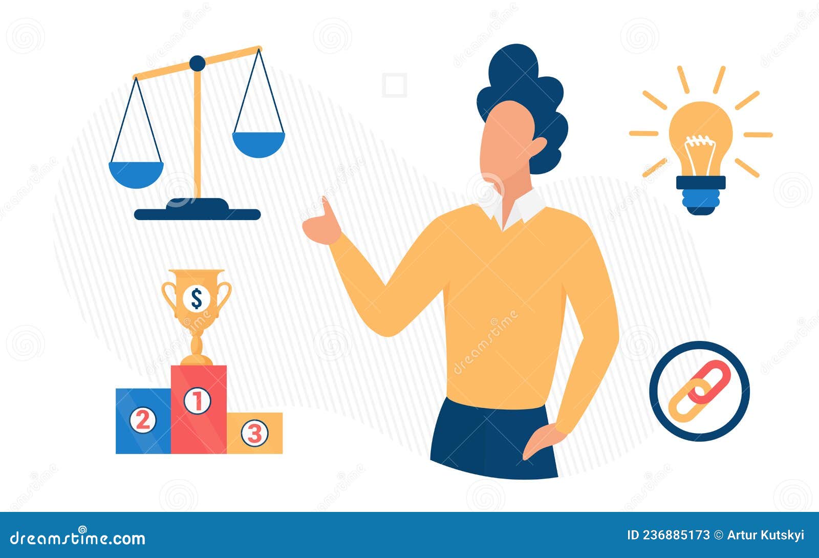 Best Business Creative Solution Implementation Award Stock Vector ...