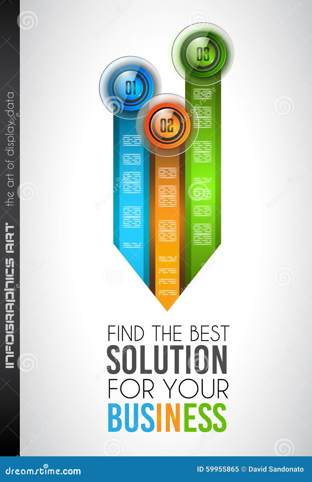 Solution Infographic 10 Steps Template Cartoon Vector | CartoonDealer ...