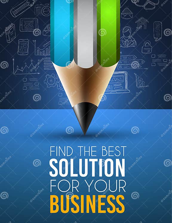 Best Business Solution Infographic Layout Template Stock Vector ...