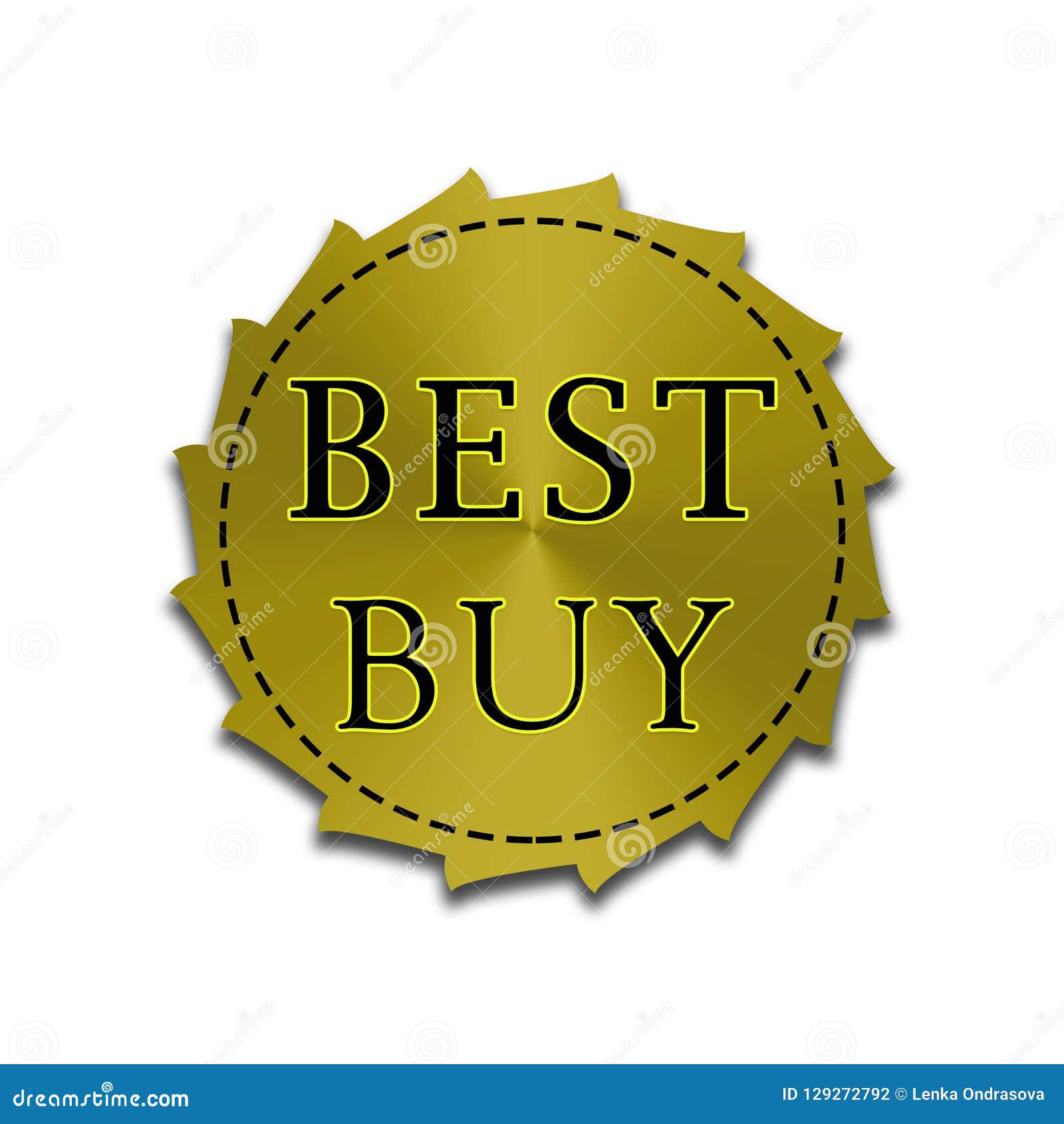 Best buy label stock illustration. Illustration of message - 129272792