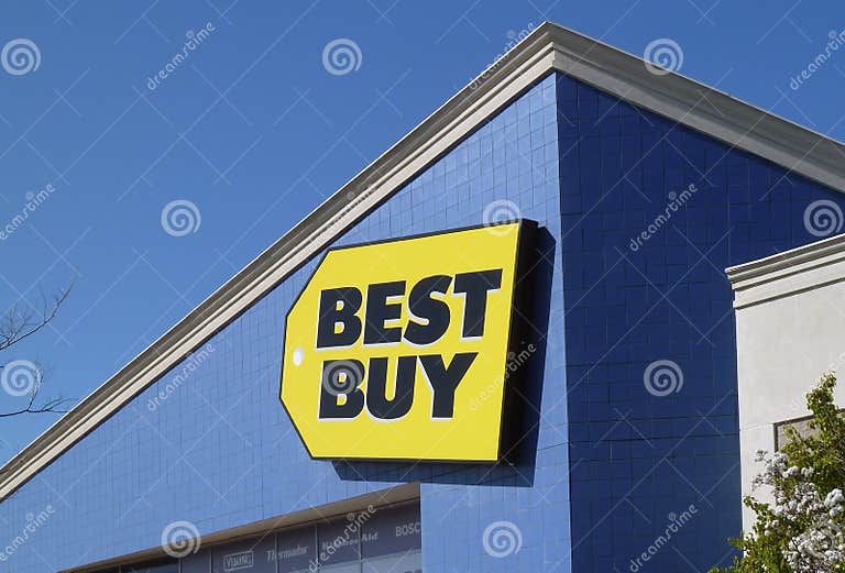 Best Buy Sign editorial stock image. Image of electronics - 23698124