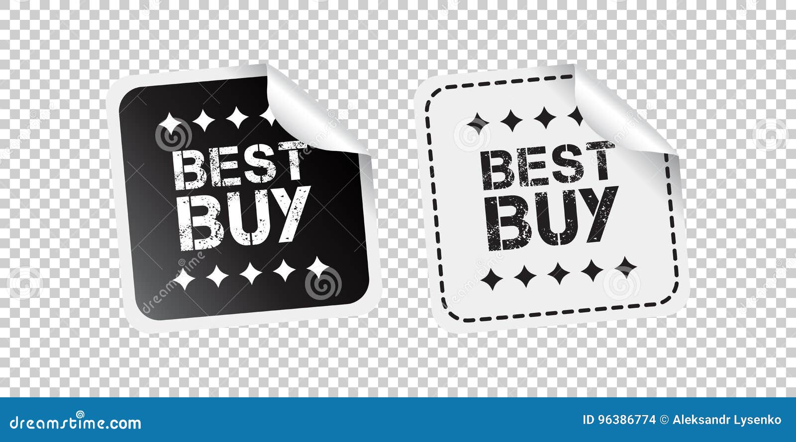 Best Buy Sticker. Black and White Vector Illustration Stock Vector ...