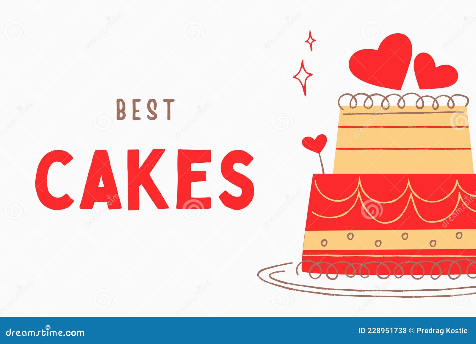 Best Cake Contest Poster Template. Commercial Flyer Design With Semi ...