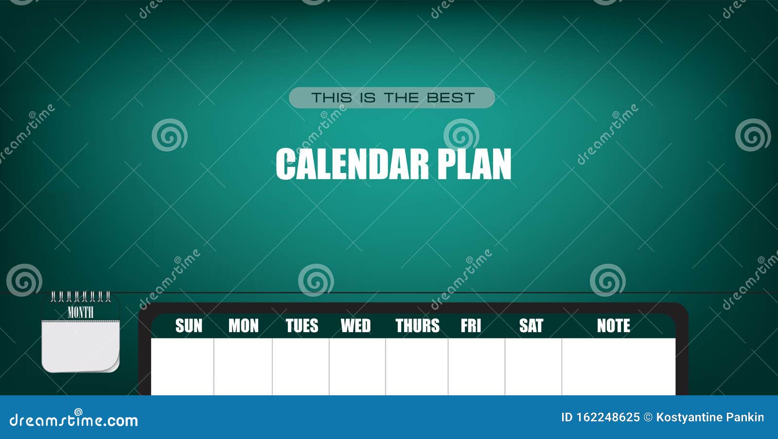 This is the Best Calendar Plan Stock Vector - Illustration of vector ...