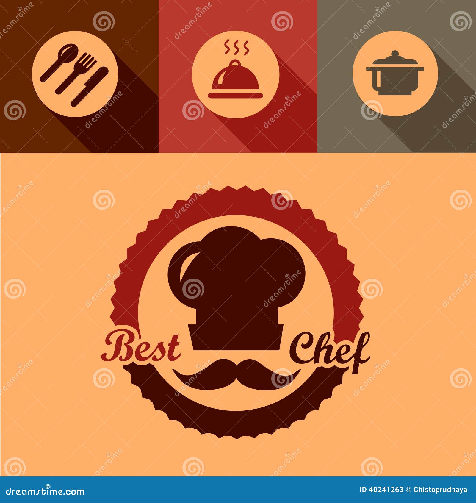 Best chef labels stock vector. Illustration of cuisine - 40241263