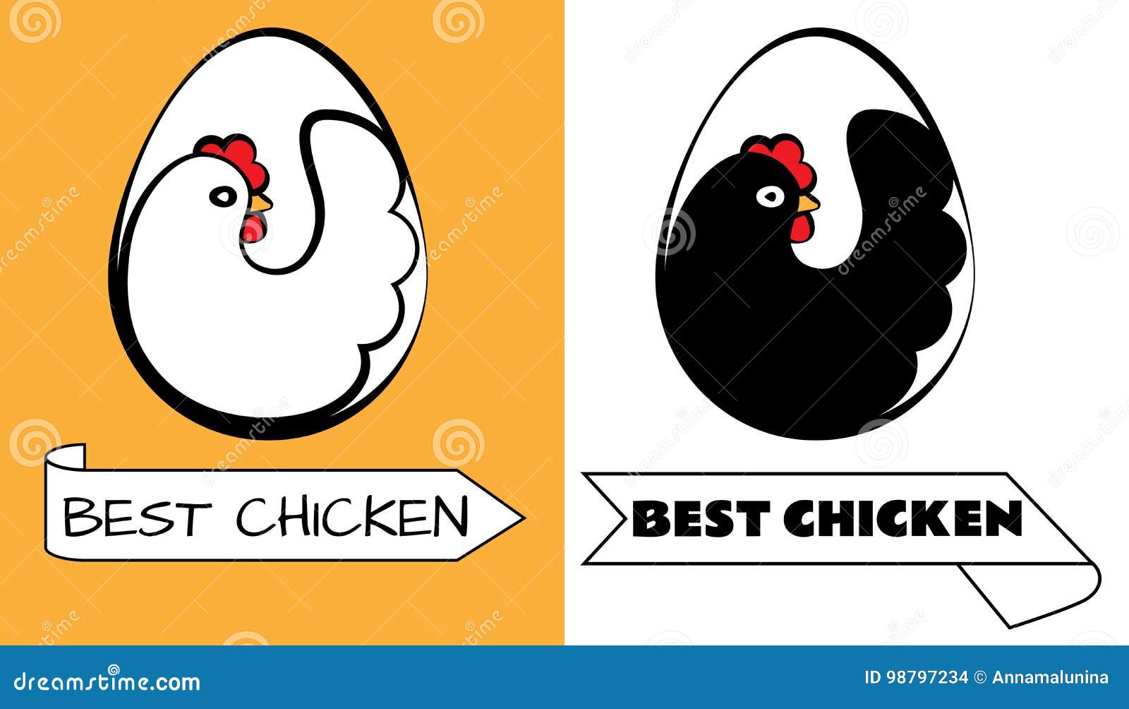 Best chicken logo stock vector. Illustration of company - 98797234