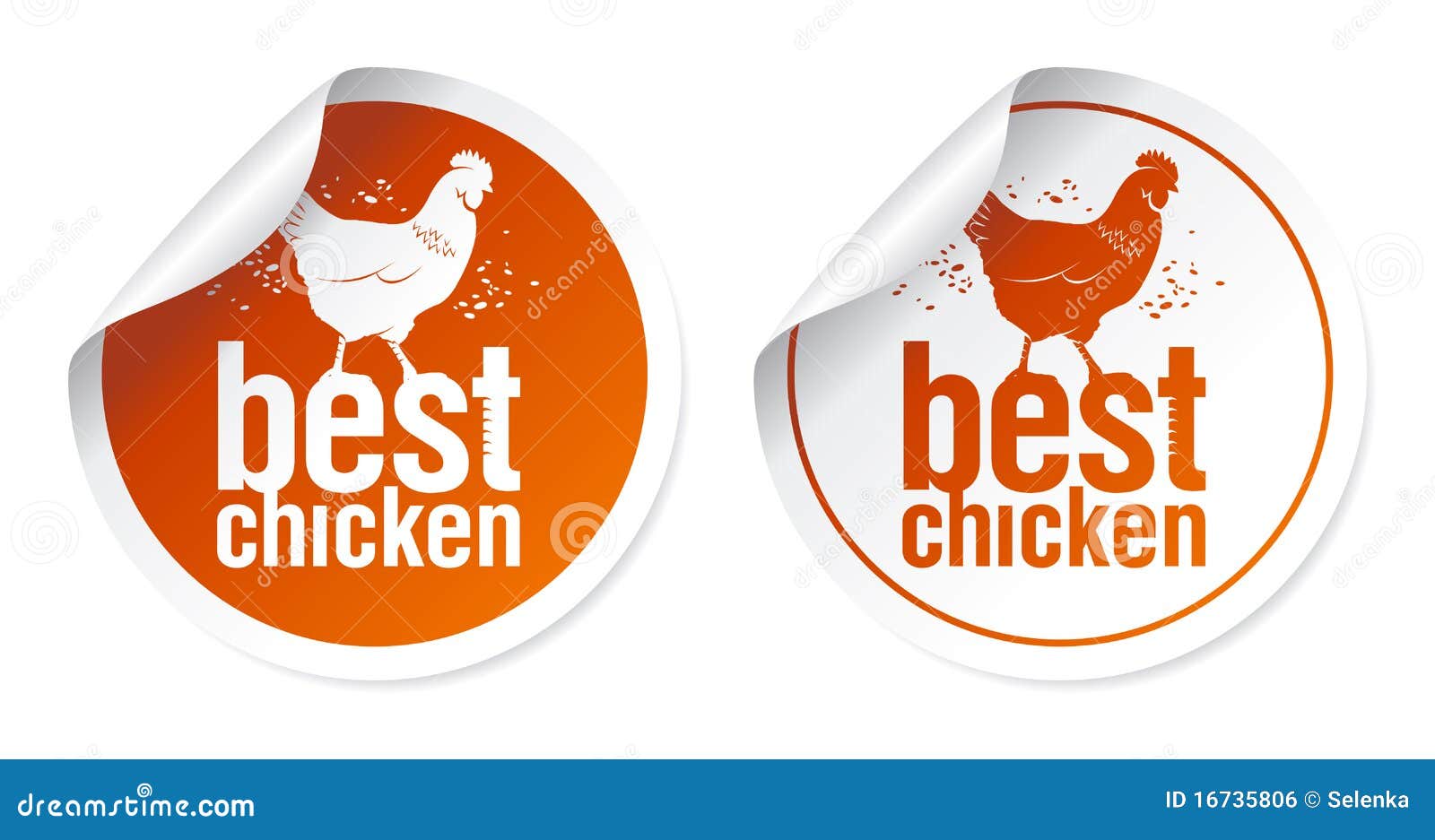 Best chicken meat stickers stock illustration. Illustration of ...