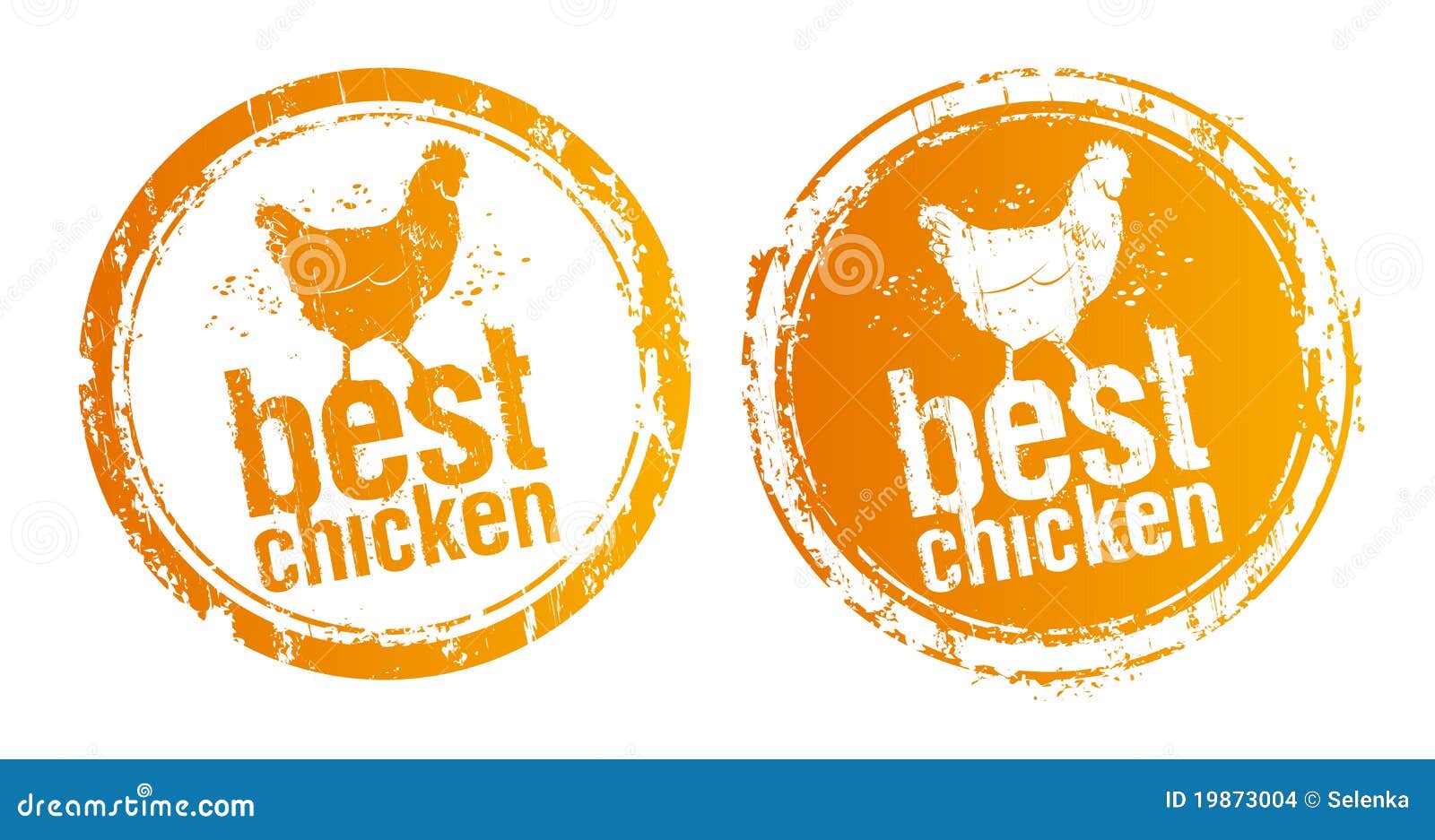 Best chicken stamps. stock vector. Illustration of buffalo - 19873004