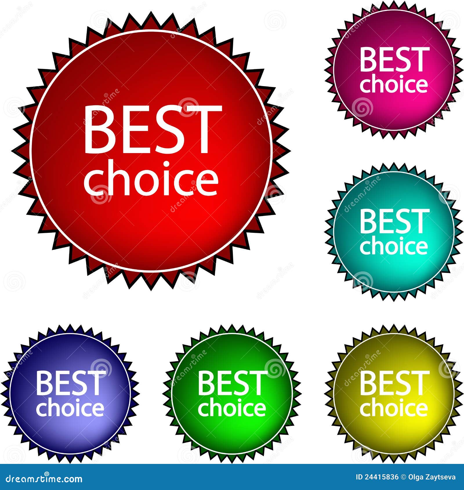 Best choice stock illustration. Illustration of template - 24415836