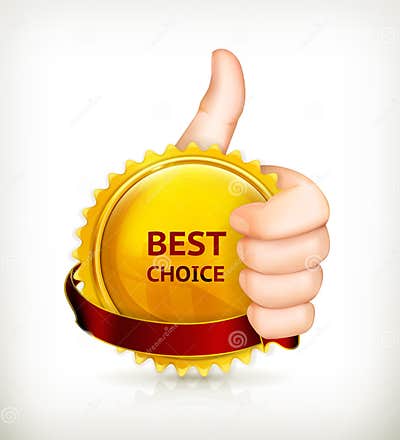 Best choice stock vector. Illustration of fine, finger - 25099557