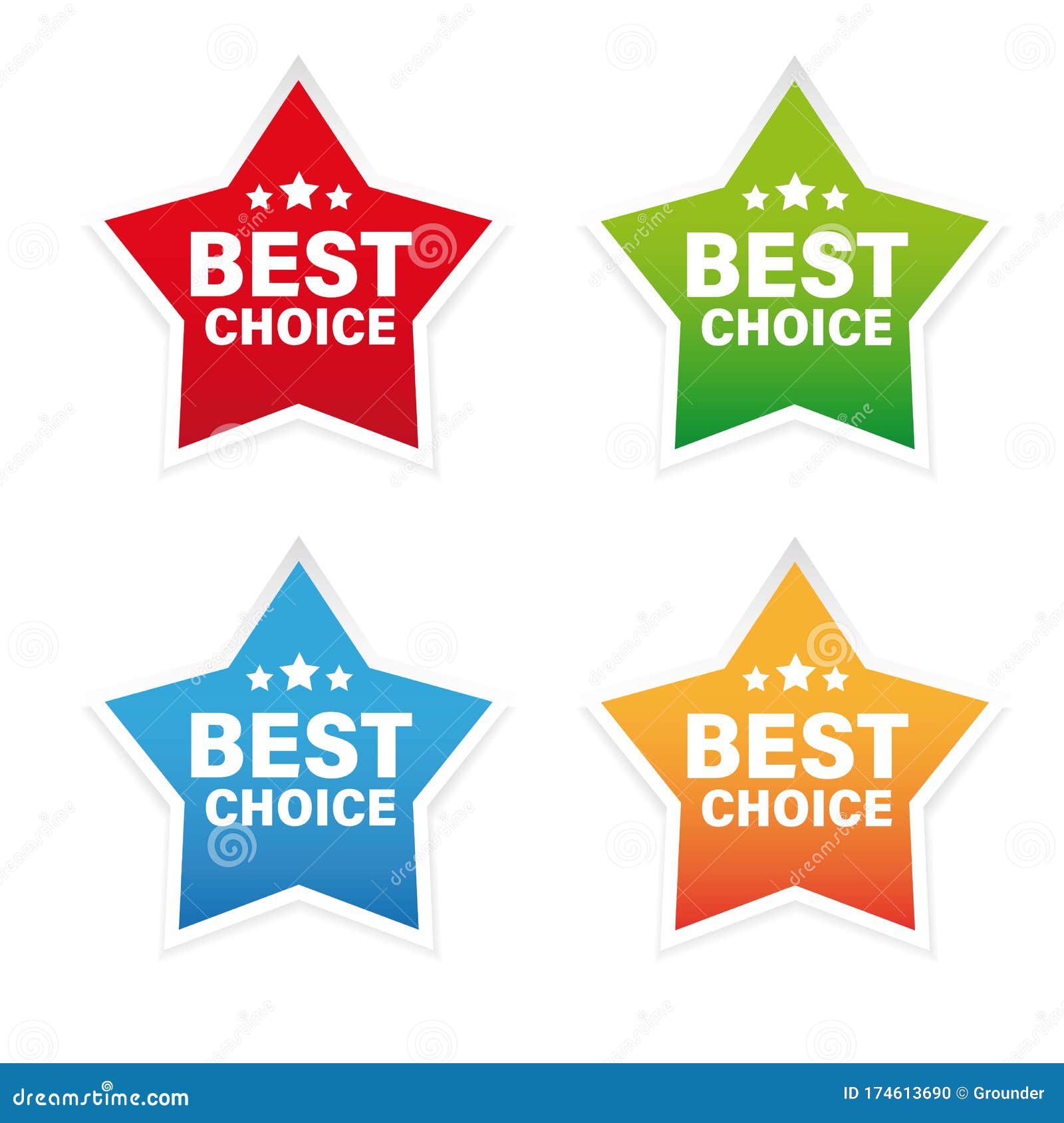 Best Choice Award Badge Star Stock Vector - Illustration of emblem ...