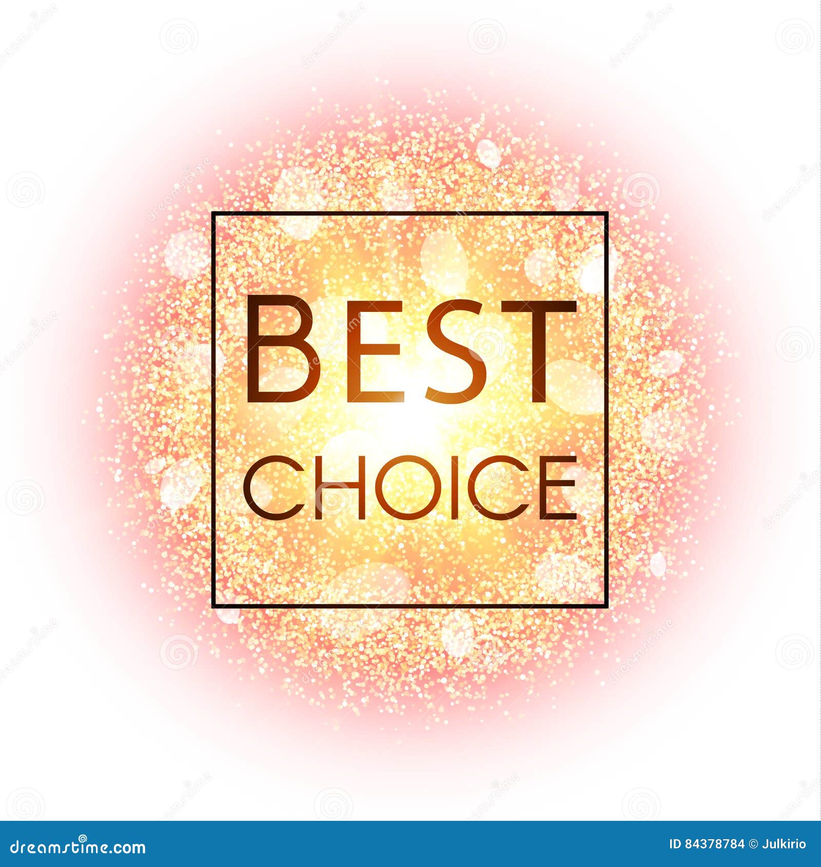 Best Choice Banner. Explosion with Gold Glitter. Stock Vector ...
