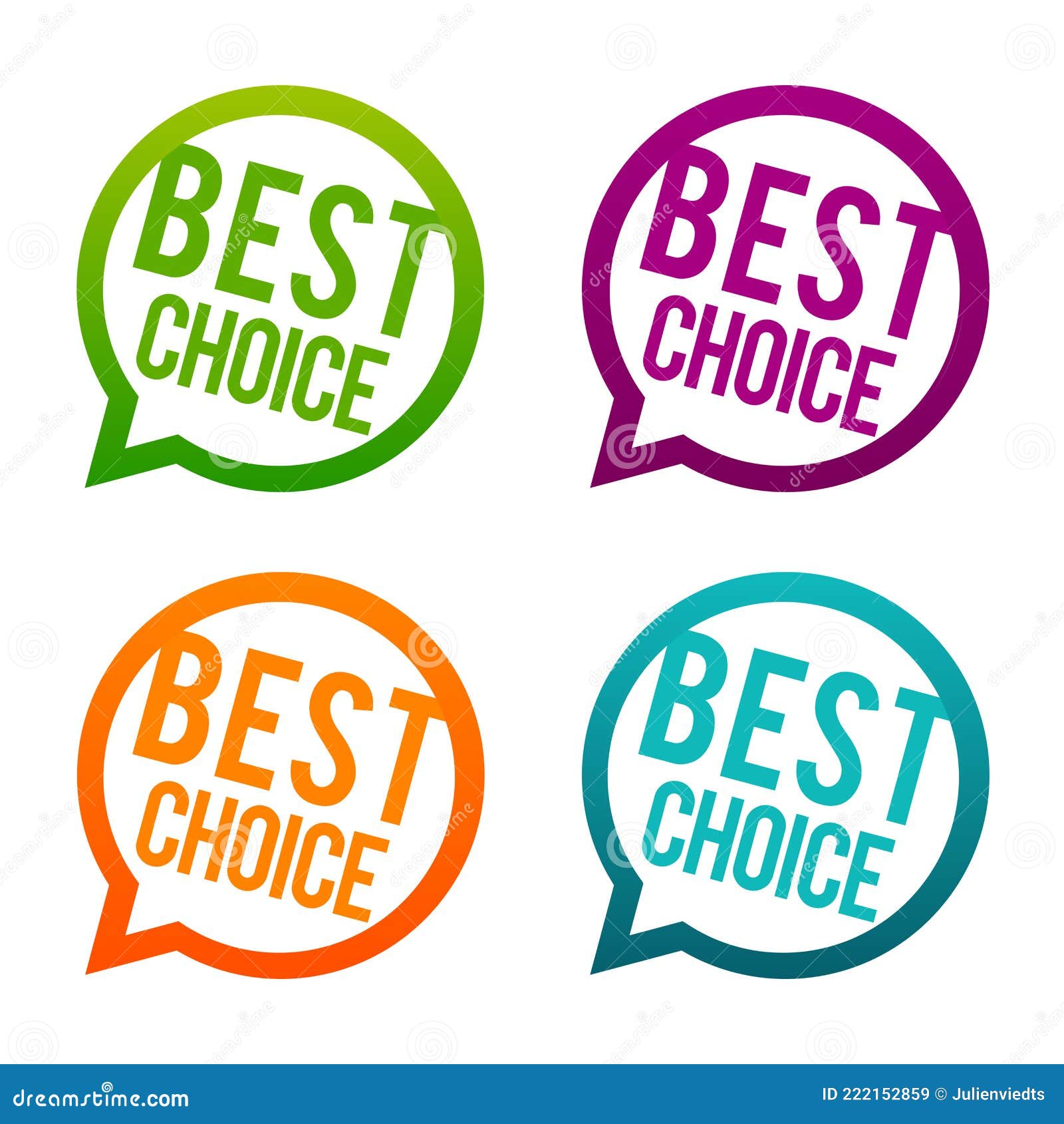 Best Choice Buttons on White Background Stock Illustration ...