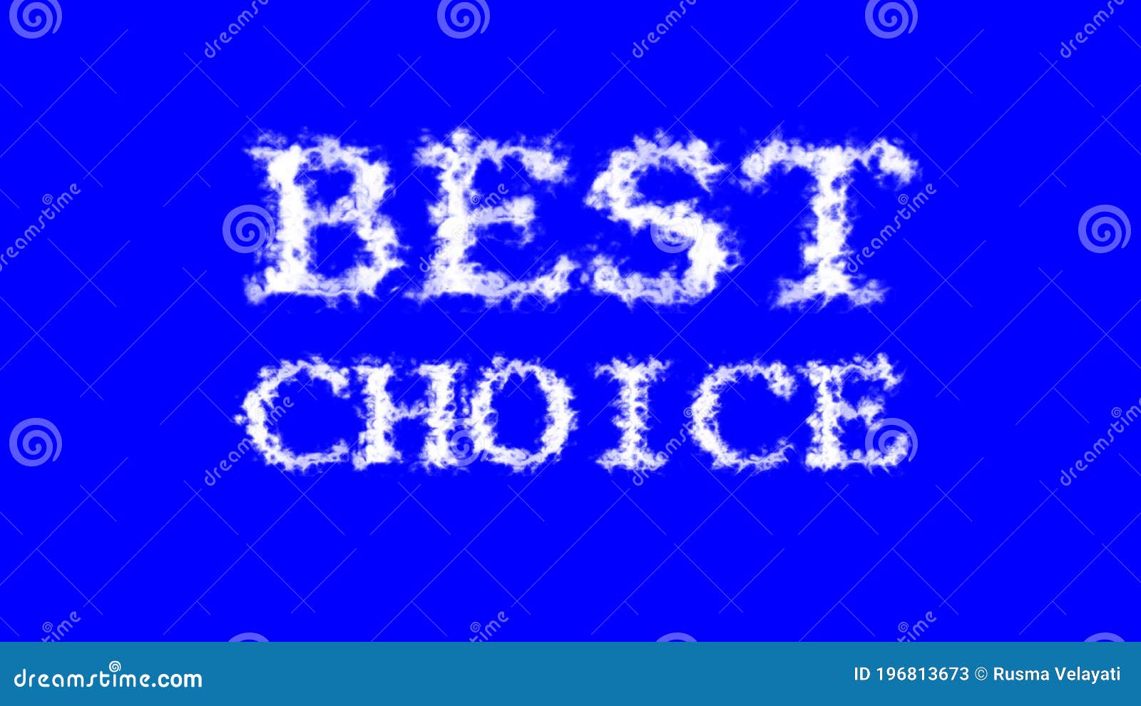 Best Choice Cloud Text Effect Blue Isolated Background Stock Video ...