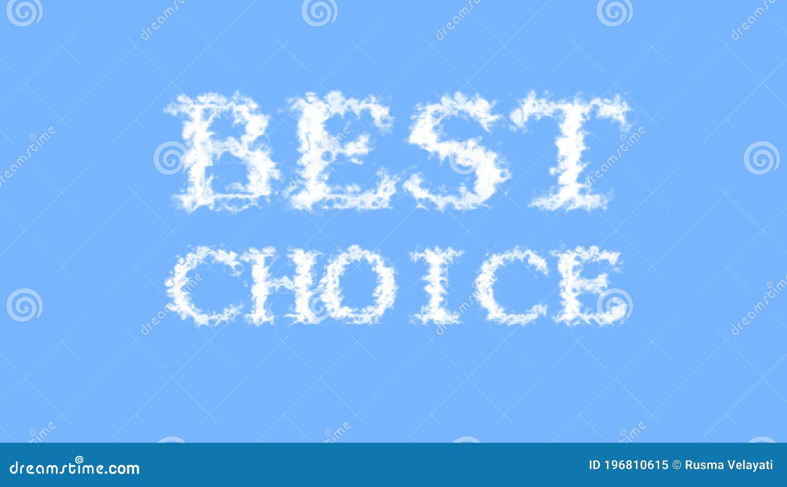 Best Choice Cloud Text Effect Sky Isolated Background Stock ...