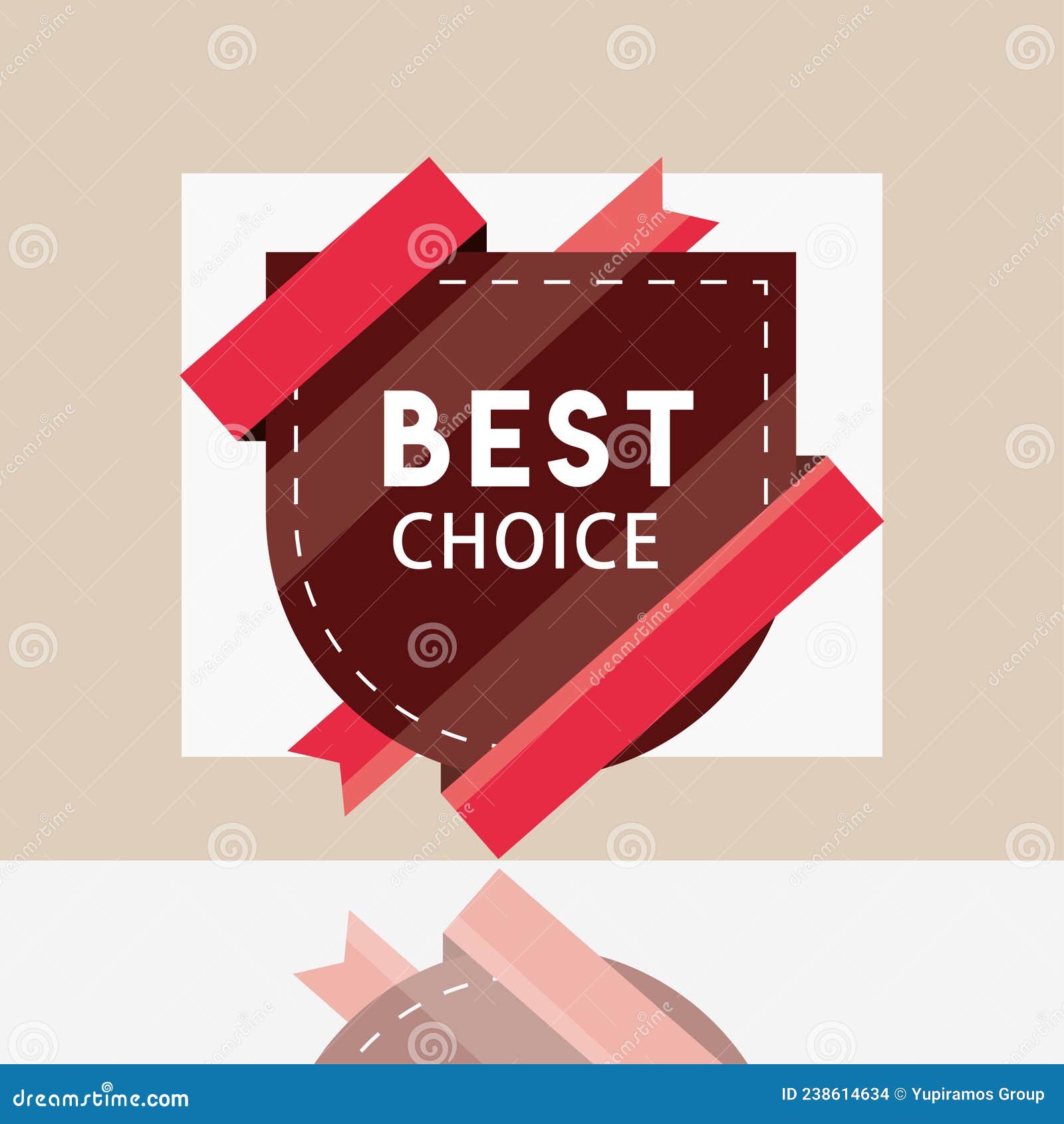 Best choice commercial stock vector. Illustration of label - 238614634