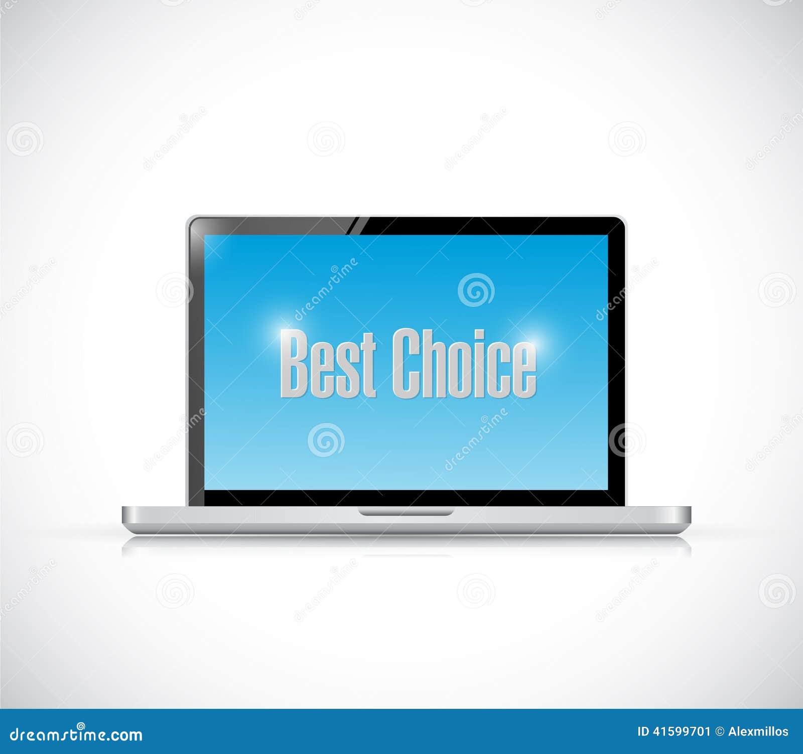 Best Choice Computer Message Illustration Stock Illustration ...