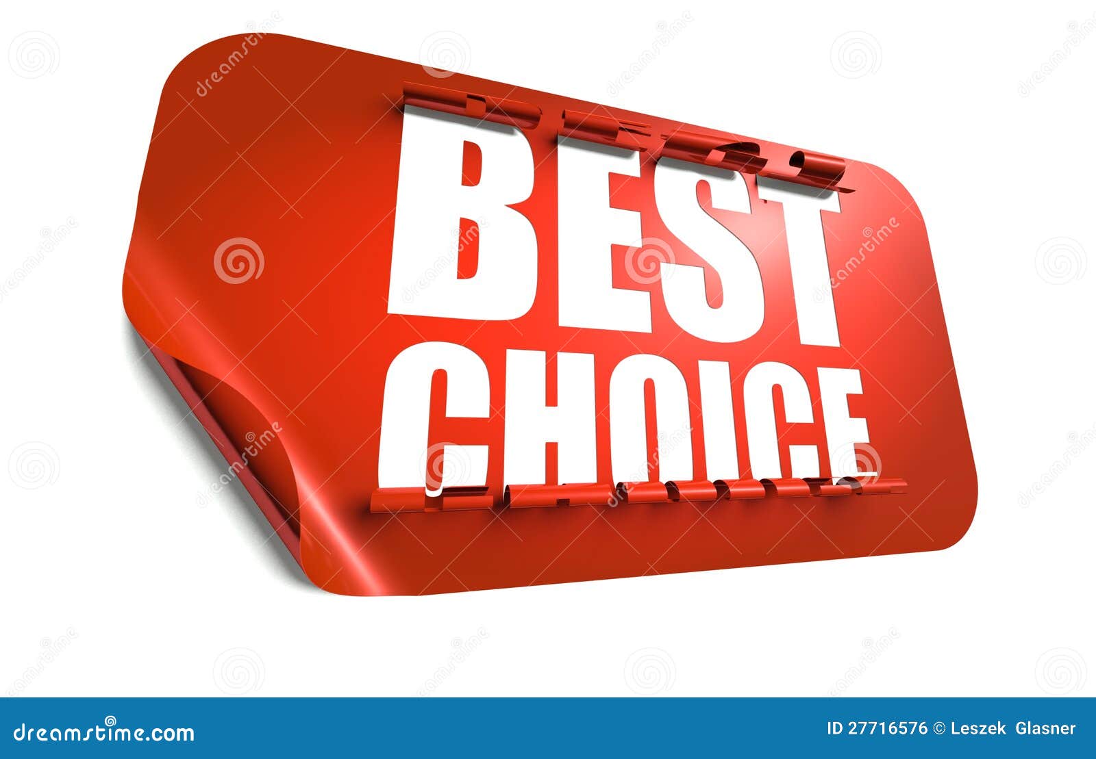 Best Choice Concept, Cut Out in Sticker Stock Illustration ...