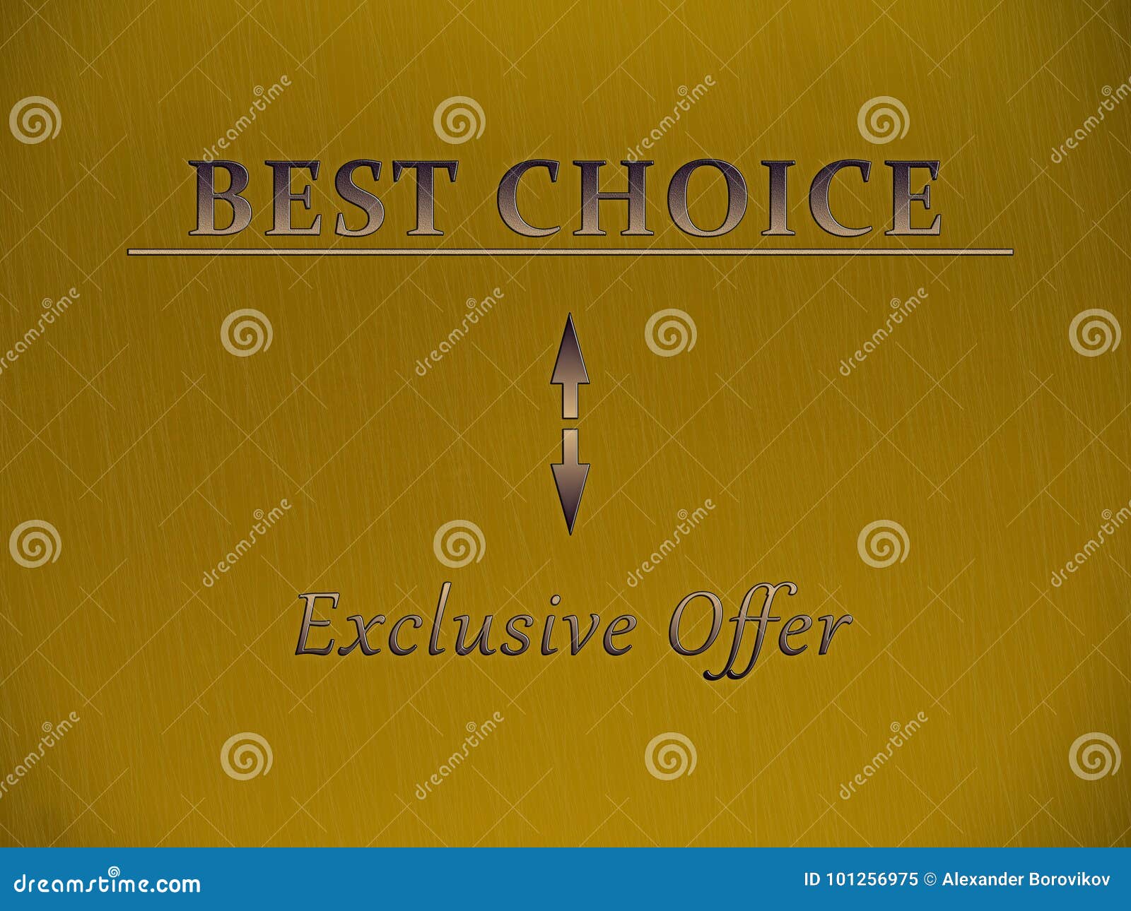 Best Choice - Exclusive Offer Stock Illustration - Illustration of ...