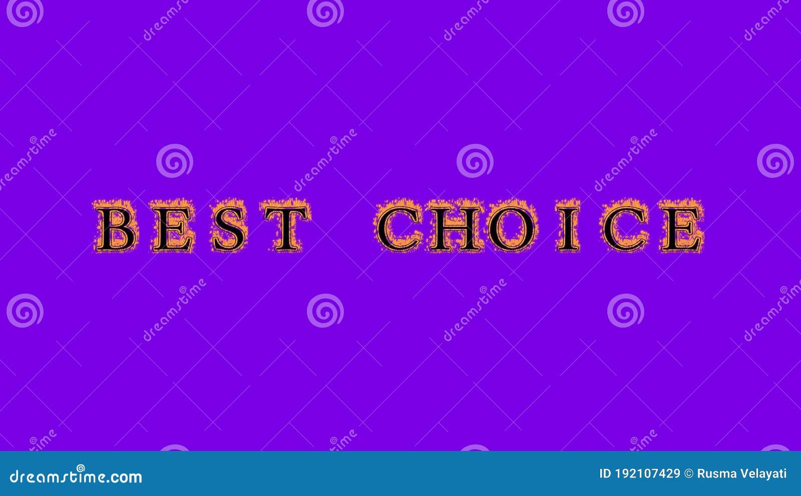 Best Choice Fire Text Effect Violet Background Stock Illustration ...