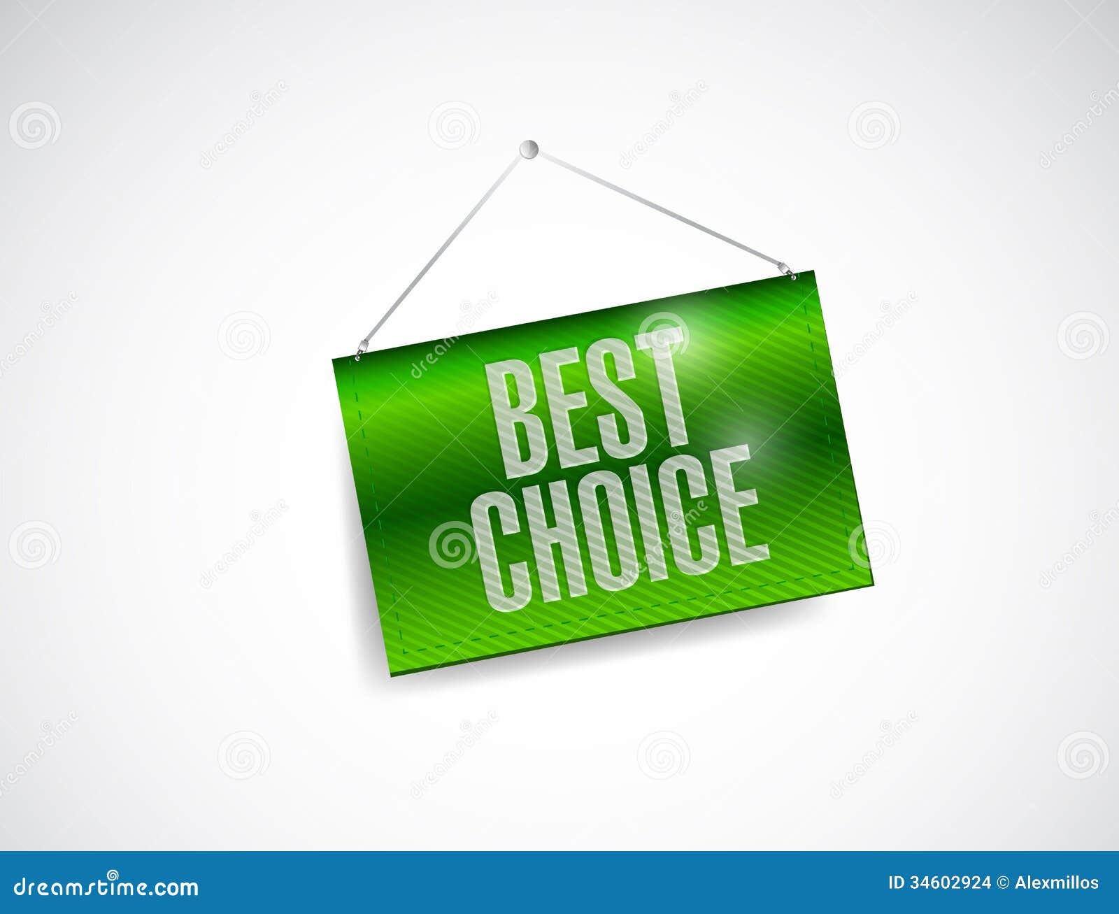 Best Choice Hanging Banner Illustration Design Stock Illustration ...