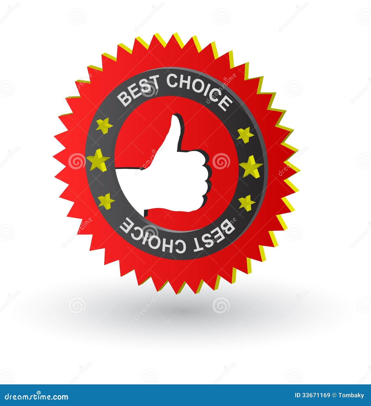 Best choice, icon, sign stock vector. Illustration of circle - 33671169