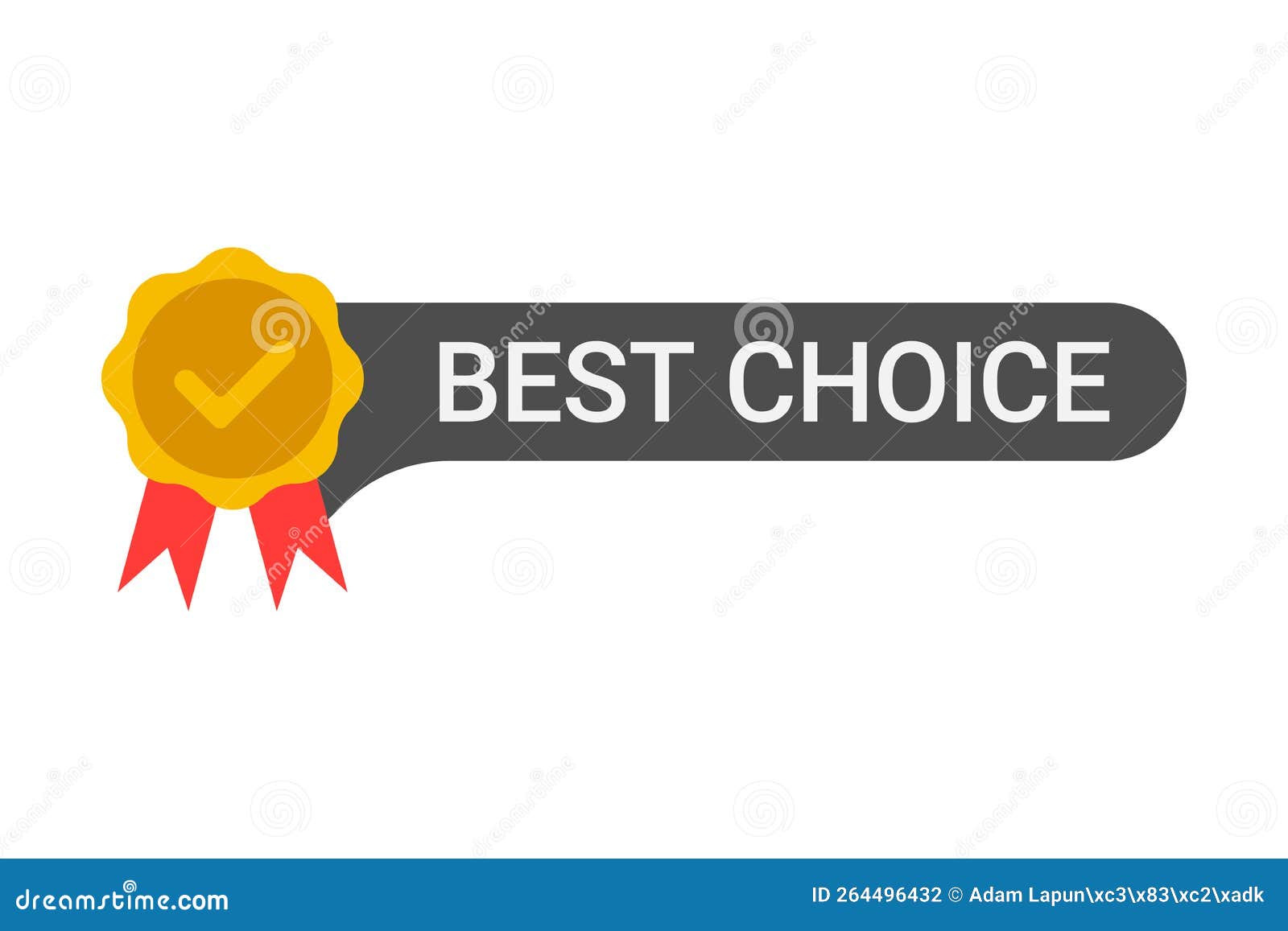 Best Choice Label with Five Stars and Thumbs Up Stock Vector ...