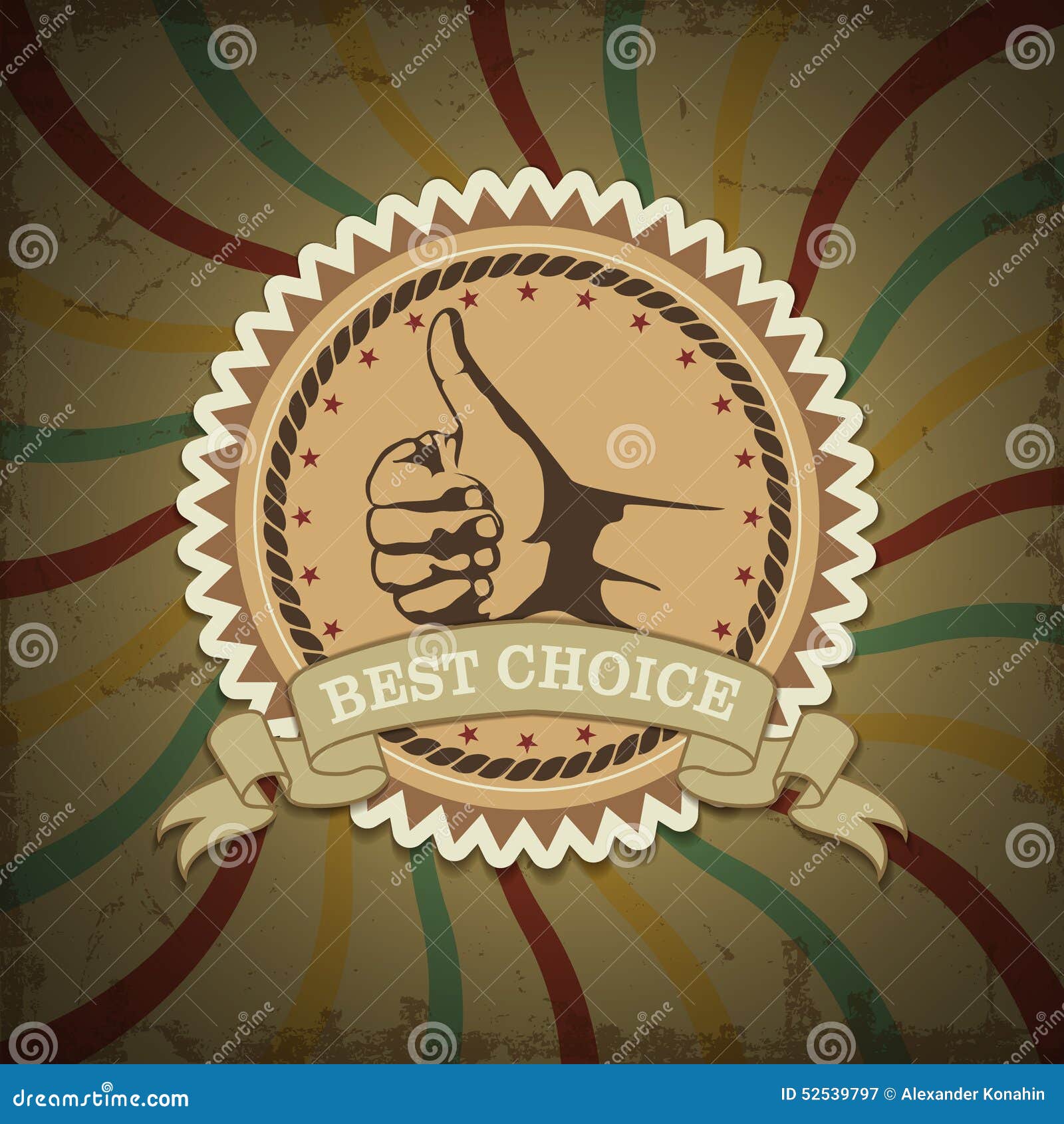 Best Choice Label Cartoon Vector | CartoonDealer.com #52539797