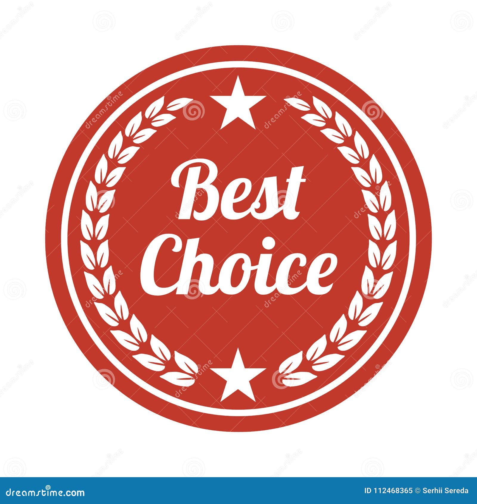 Best Choice Label on White Background. Stock Illustration ...
