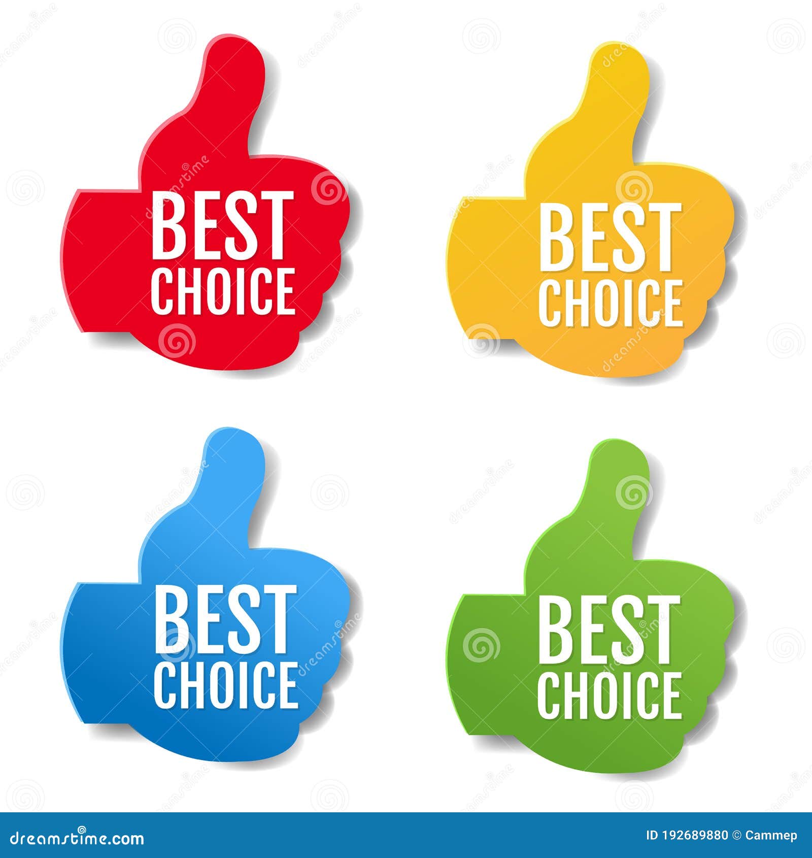Best Choice Labels Big Set Isolated White Background Stock Illustration ...