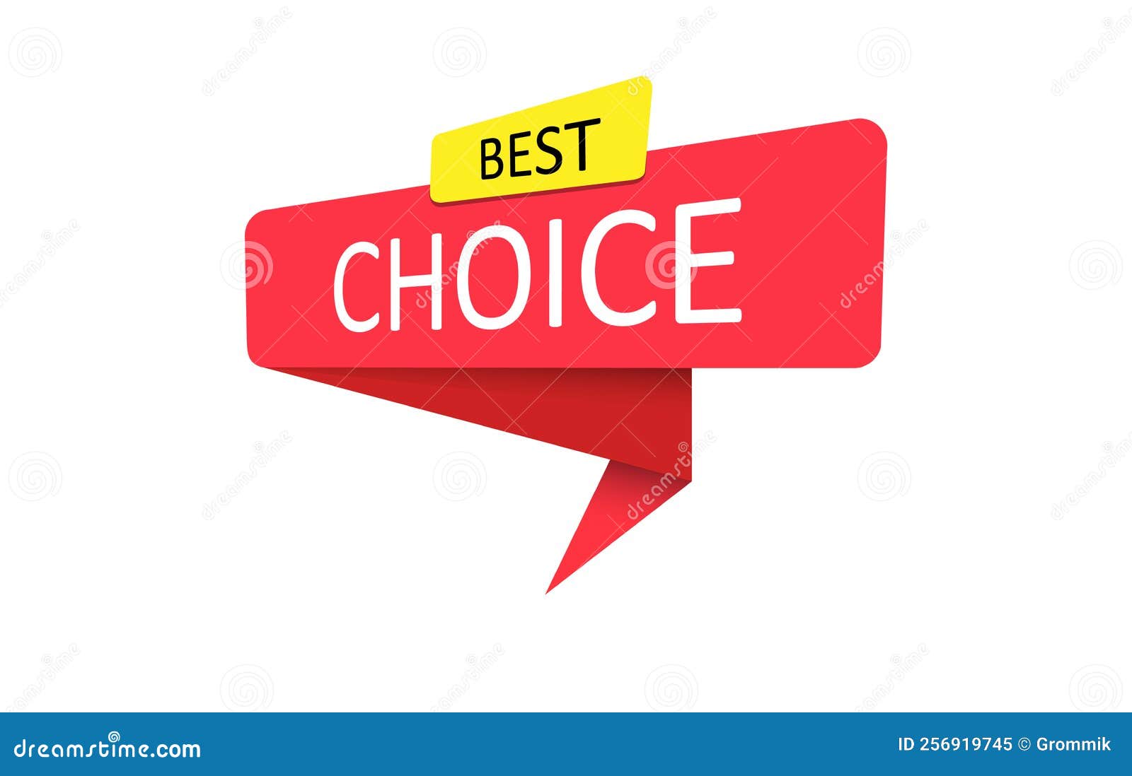 Best Choice. a Red Banner, Pointer, Sticker, Label or Speech Bubble for ...