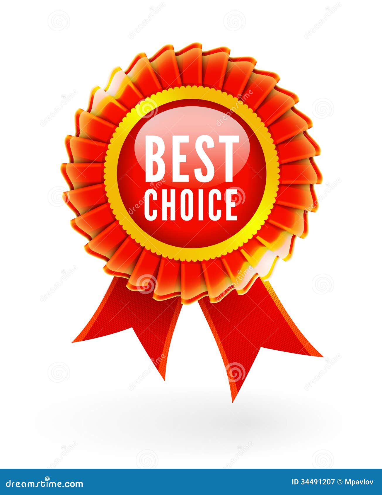 Best choice red label stock vector. Illustration of shiny - 34491207
