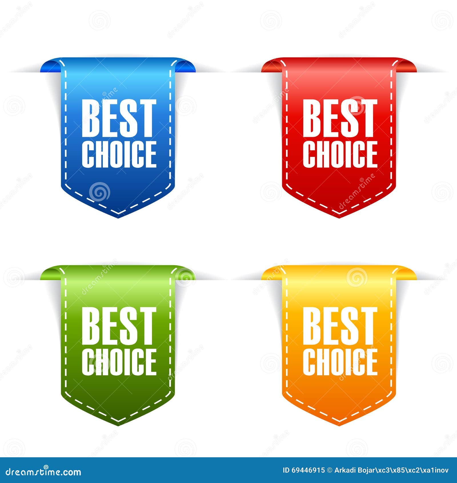 Best Choice Ribbon Tag Bookmark Stock Vector - Illustration of ...
