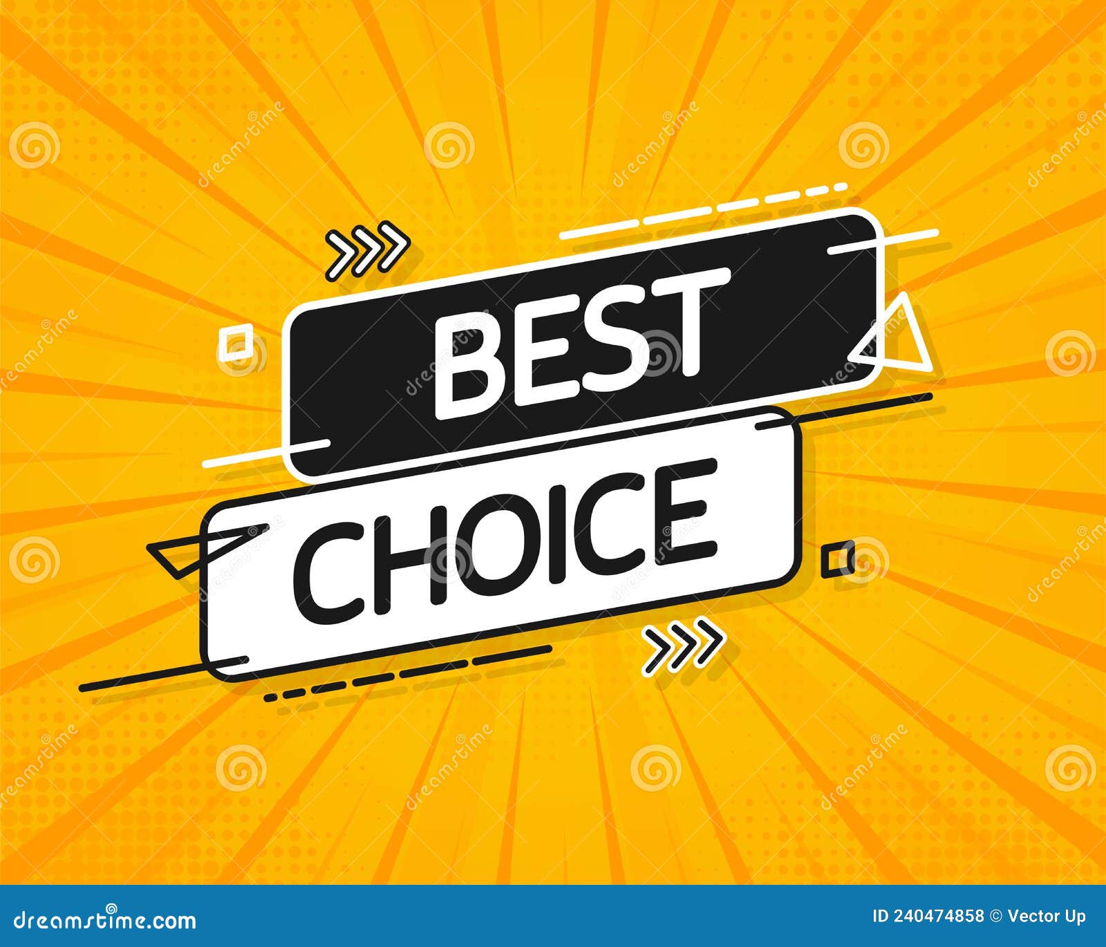 Best Choice Sign Guaranteed Banner. Vector Illustration Stock Vector ...