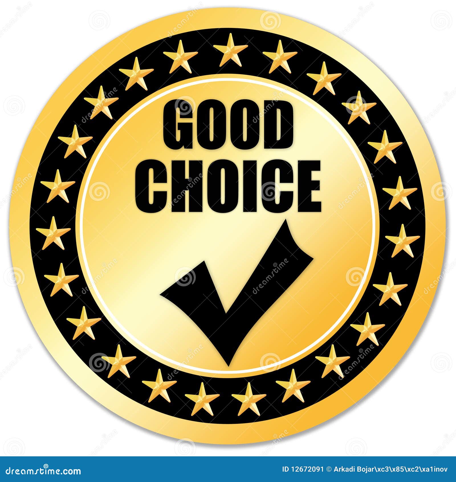 Best choice sticker stock illustration. Illustration of promotion ...