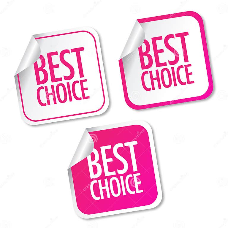 Best choice stickers stock vector. Illustration of site - 21079093