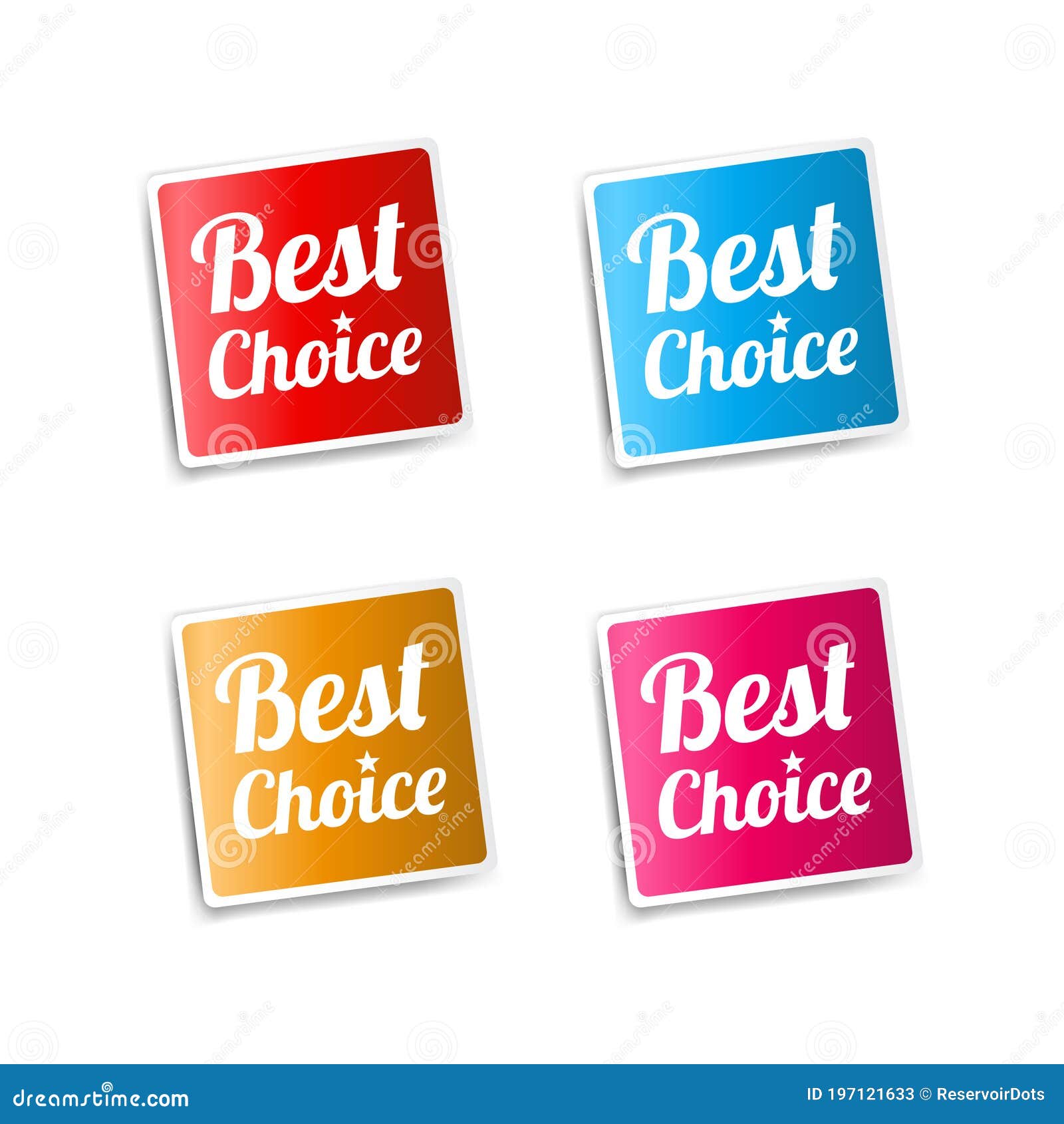 Best Choice Stickers stock vector. Illustration of symbol - 197121633