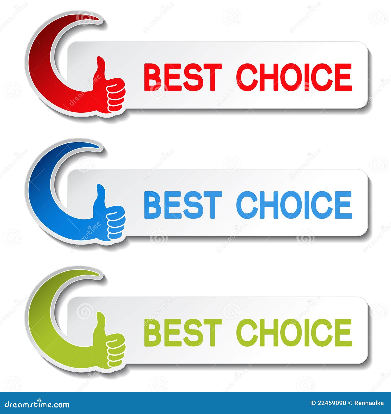 Best Choice Stickers - Gesture Hand Stock Vector - Illustration of ...