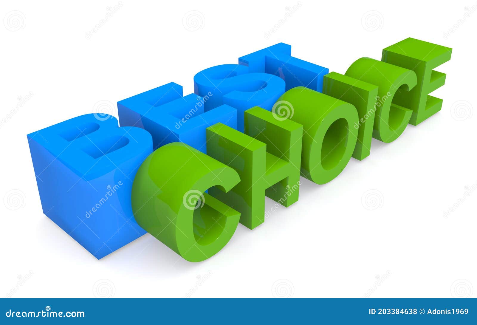 Best choice on white stock illustration. Illustration of insignia ...