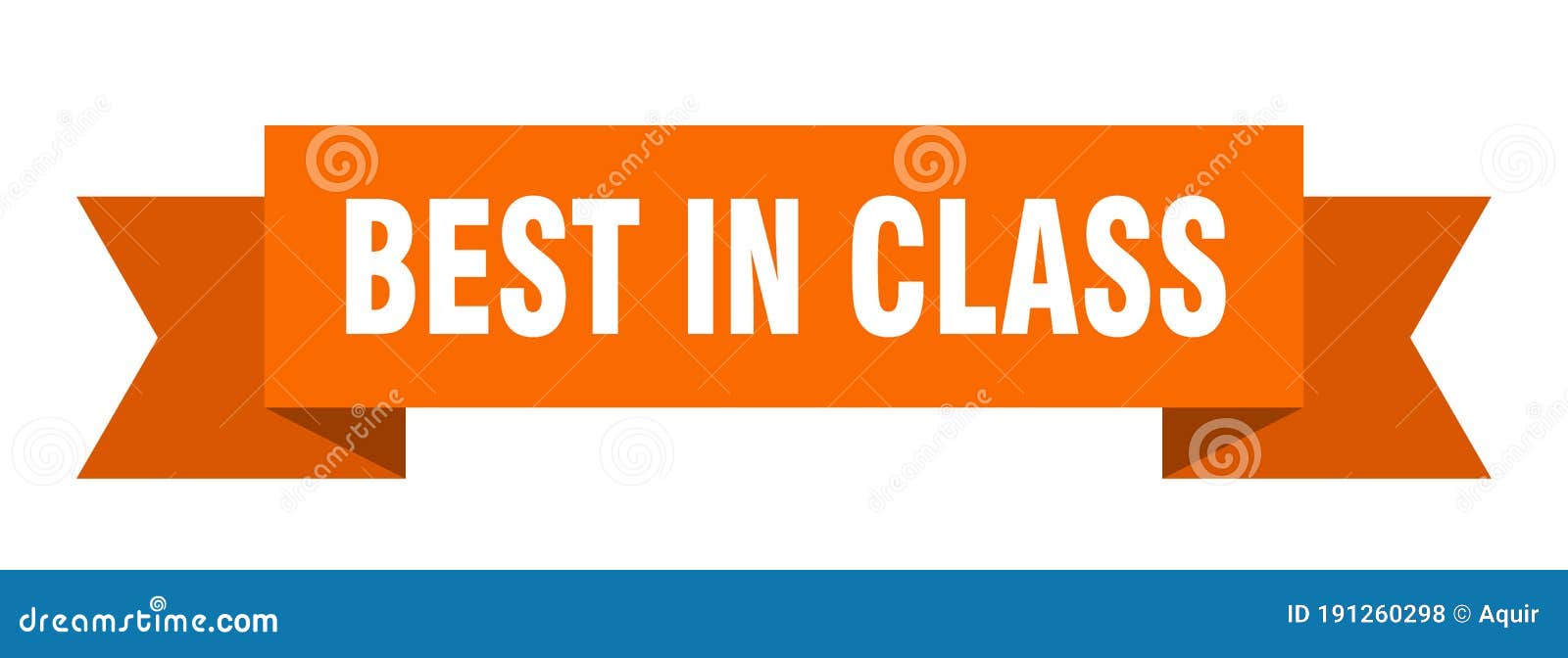 Best in class ribbon. stock vector. Illustration of label - 191260298