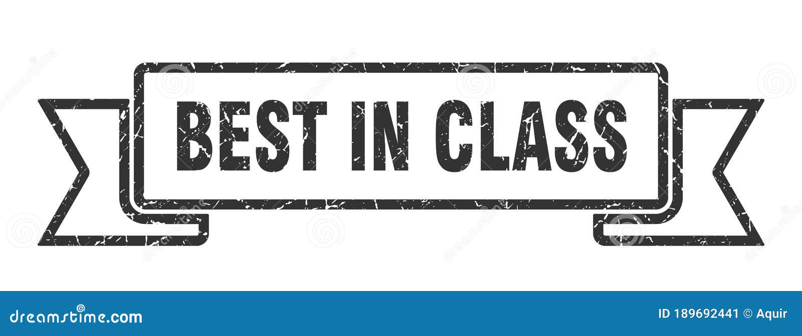 Best in class ribbon. stock vector. Illustration of white - 189692441