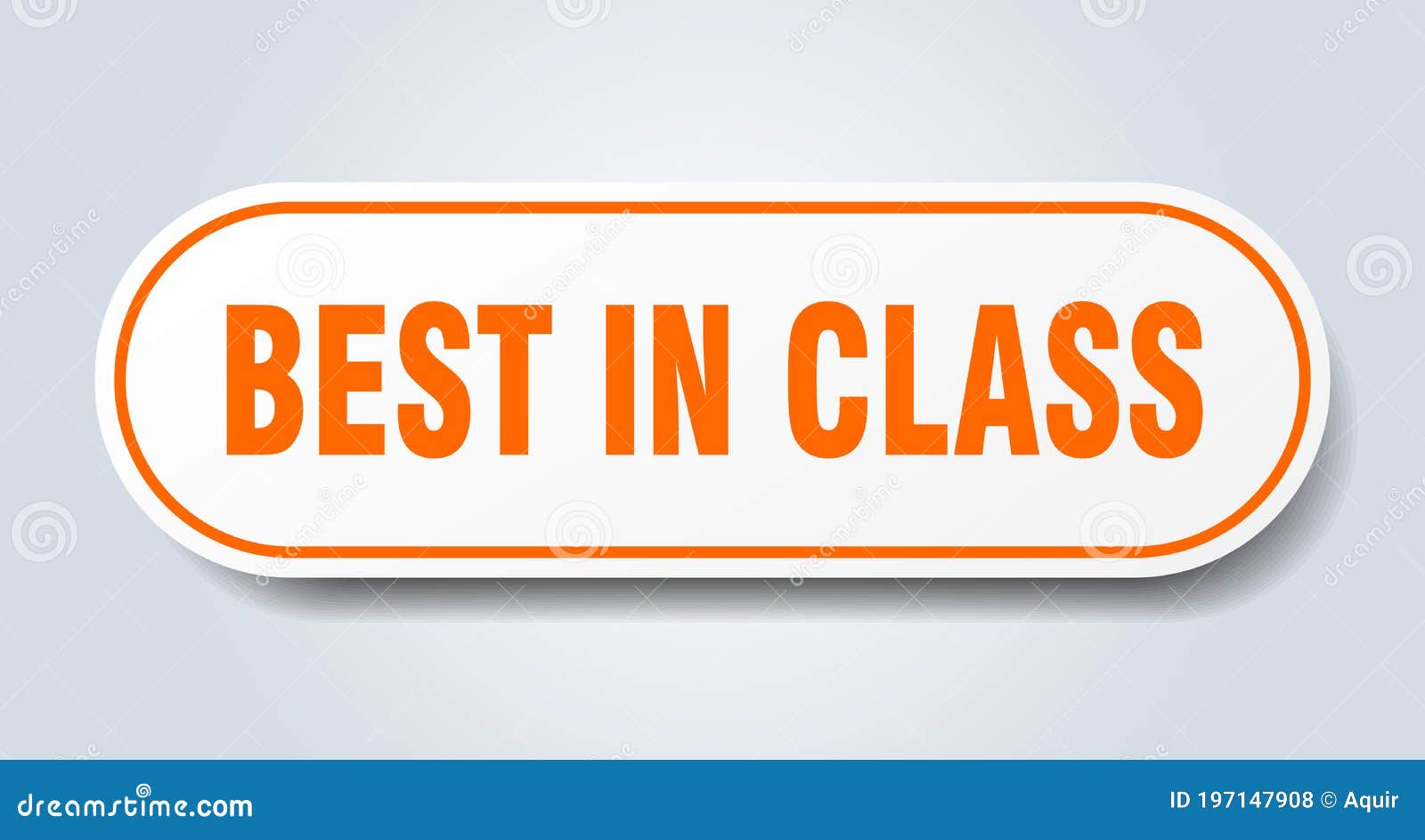 Best in class sticker. stock vector. Illustration of paper - 197147908