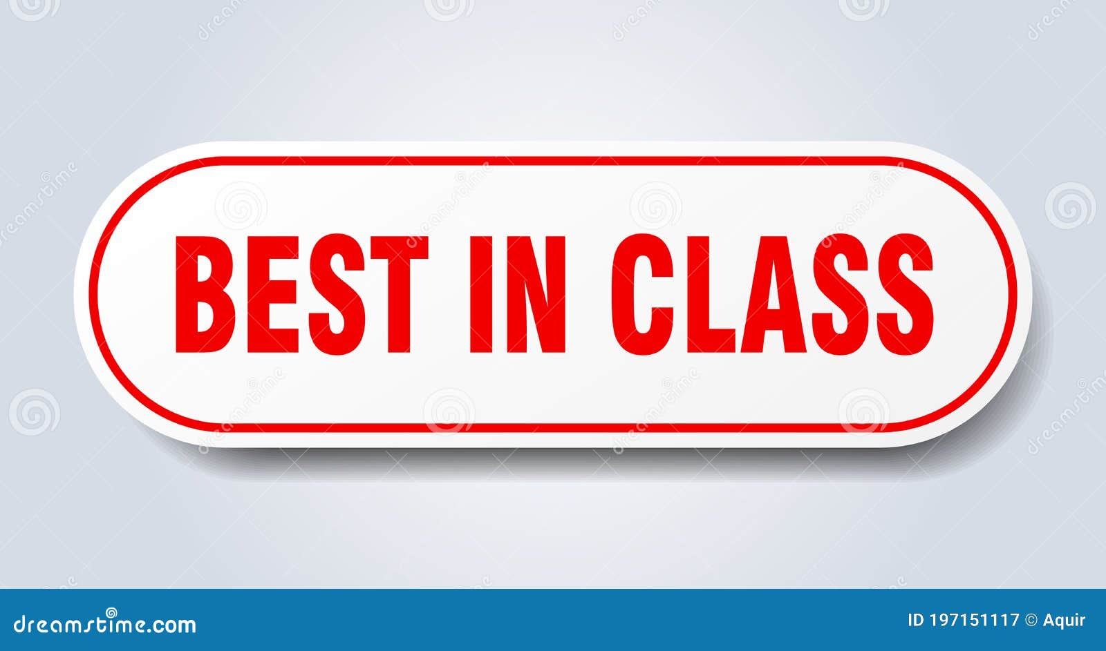 Best in class sticker. stock vector. Illustration of class - 197151117