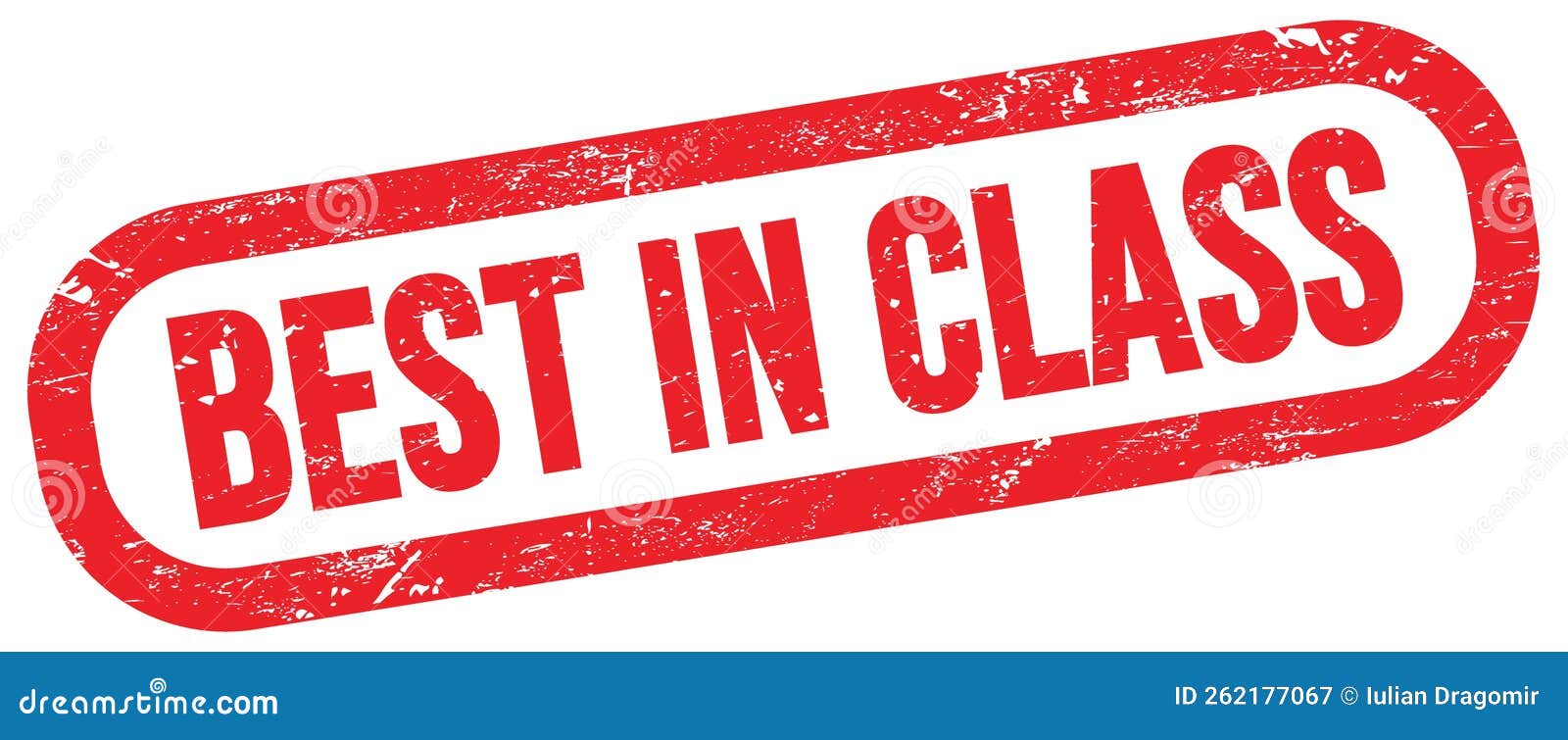 BEST in CLASS, Text Written on Red Stamp Sign Stock Illustration ...