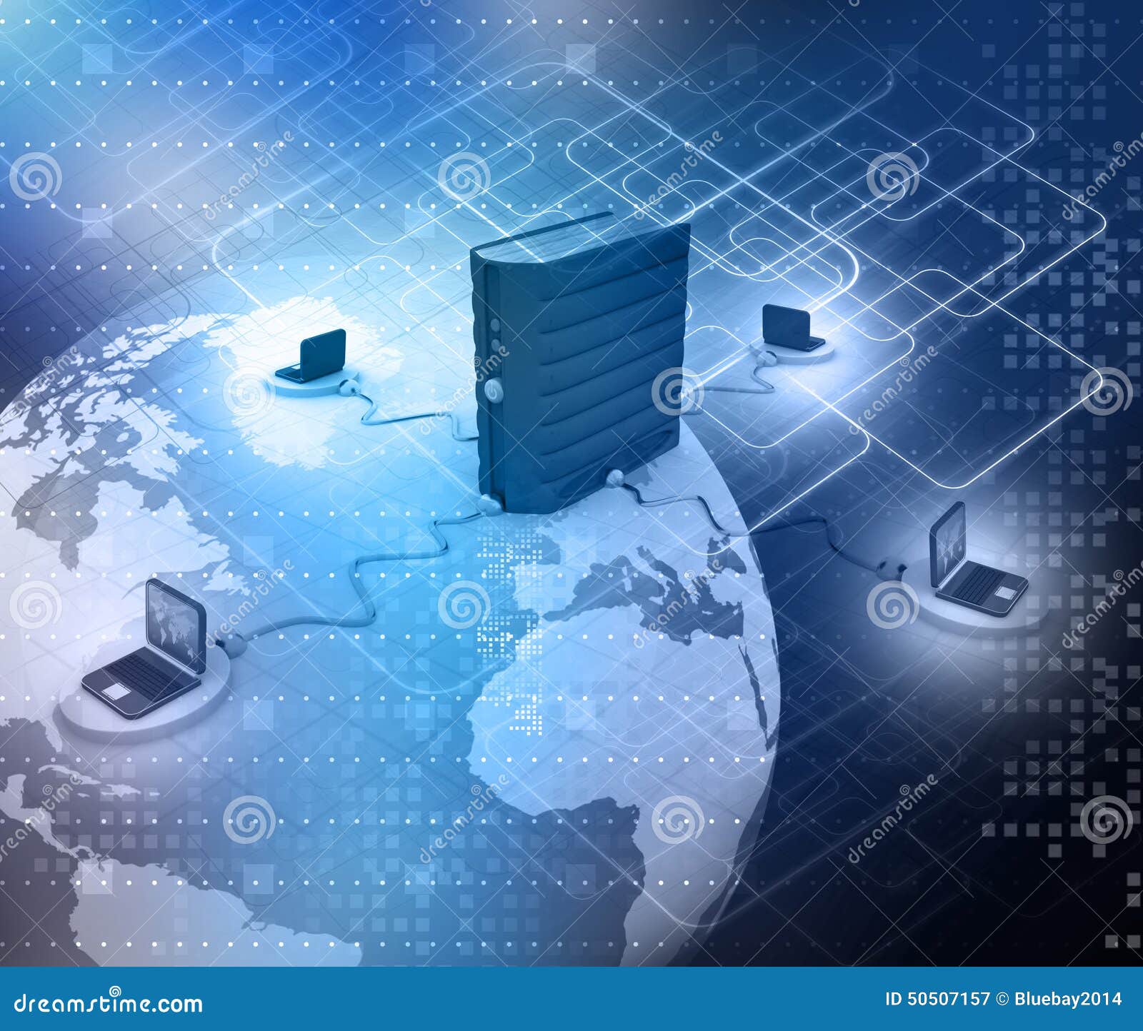 Best Computer Network Concept Stock Illustration - Illustration of ...