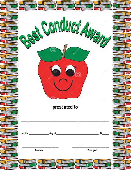 Best Conduct Award stock vector. Illustration of award - 77827457