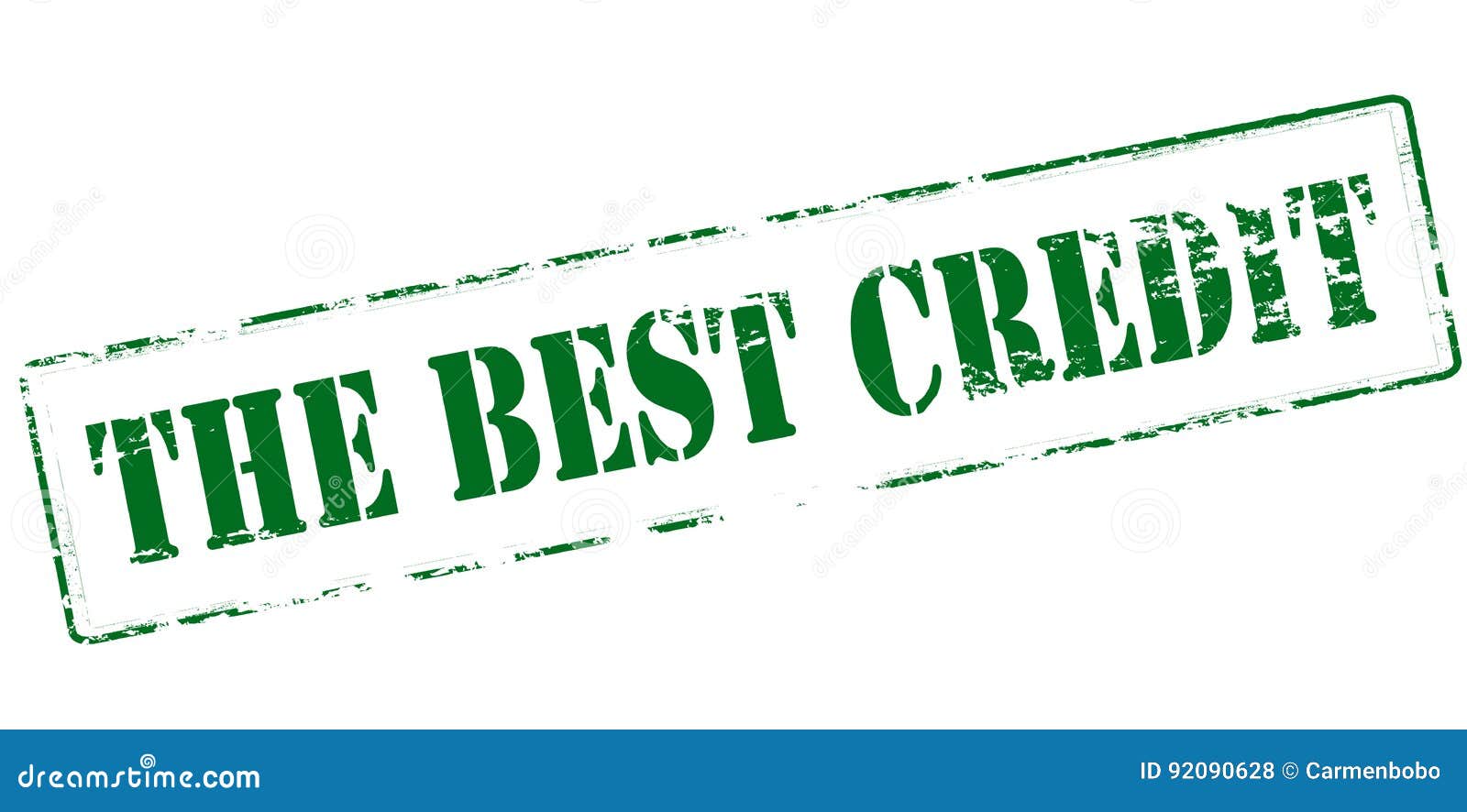 The best credit stock illustration. Illustration of stamp - 92090628