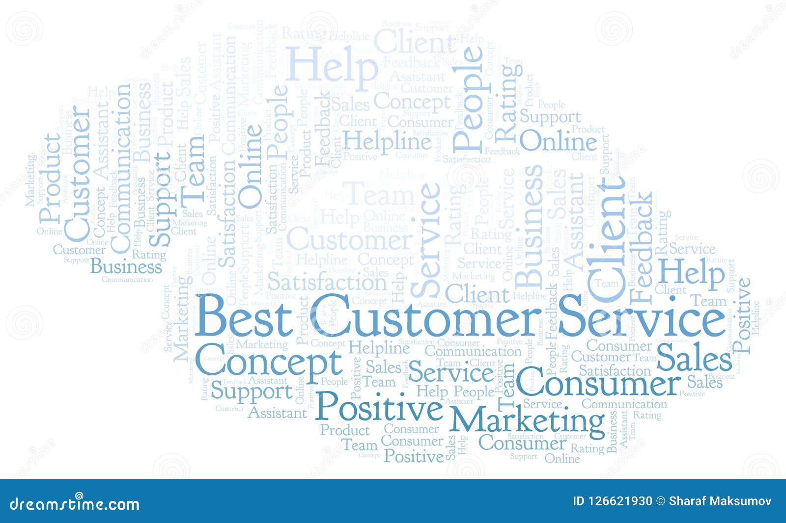 Best Customer Service Word Cloud. Stock Illustration - Illustration of ...