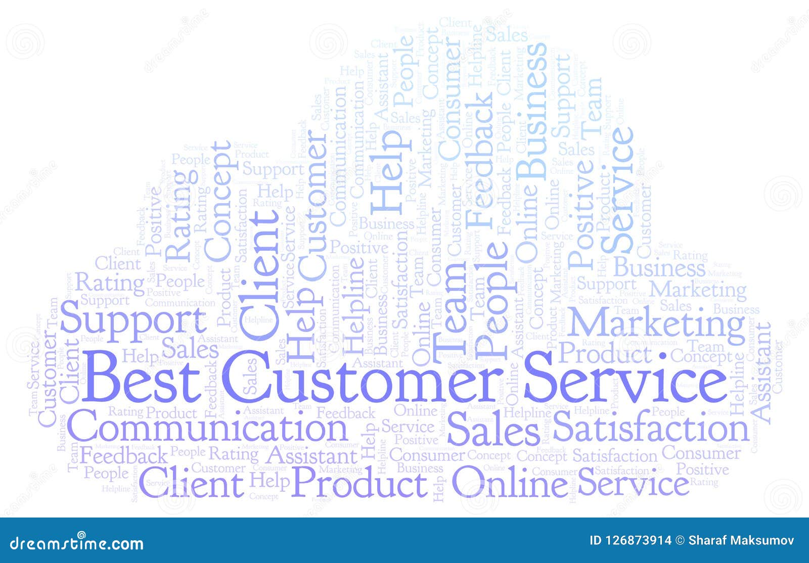 Best Customer Service Word Cloud. Stock Illustration - Illustration of ...